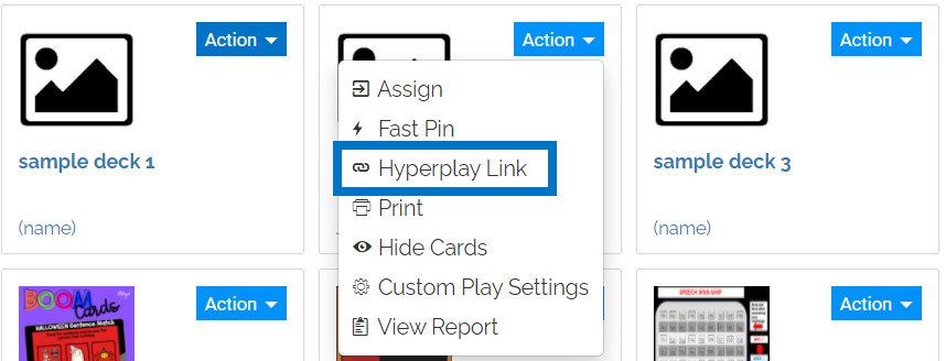 Assigning, Un-Assigning, and Playing Boom Cards