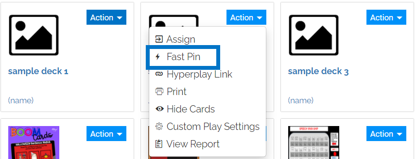 Assigning, Un-Assigning, and Playing Boom Cards