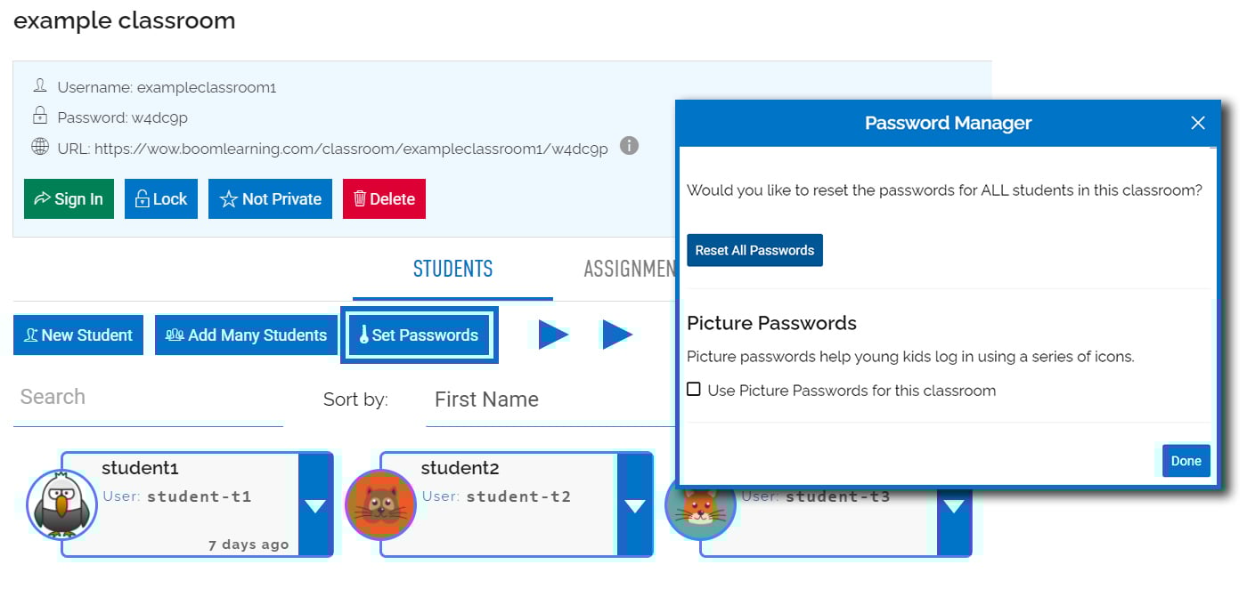 How to Change & Reset a Student's Password